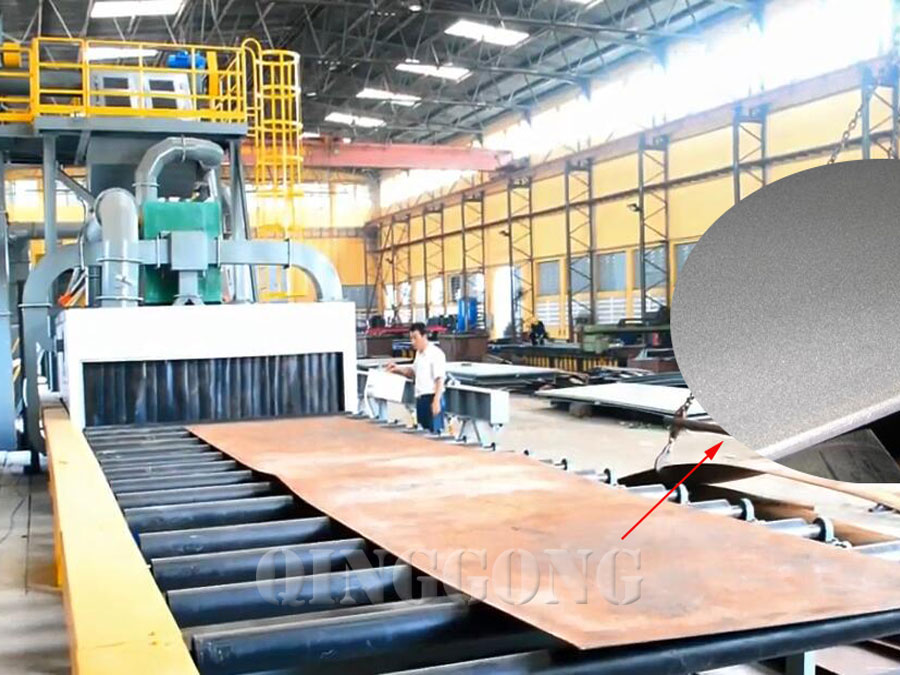 Steel Plate/Sheet Shot Blasting Machine, Steel Shot Blaster For Sale