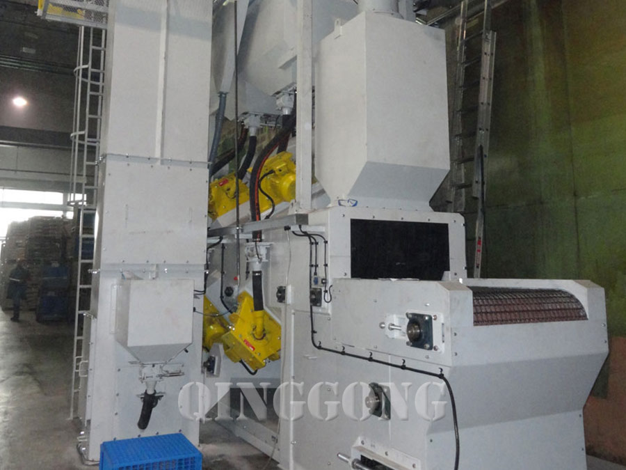 Wire Mesh Belt Shot Blasting Machine For Sale