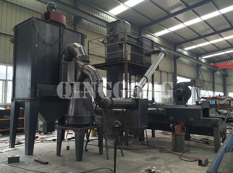 Paver block shot blasting machine for American customer - QINGDAO ...